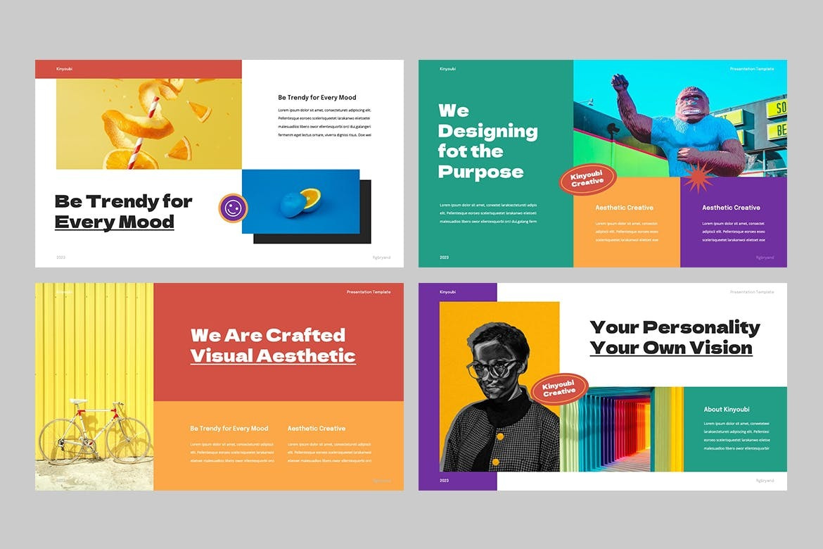 Kinyoubi - Creative Sticker Powerpoint Template by Deck Genius on Dribbble