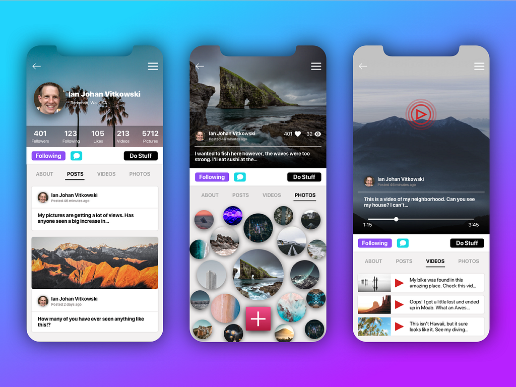 User Profile for App by Jonathan Witte on Dribbble