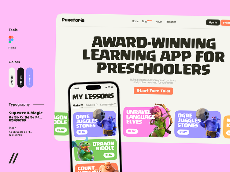 Educational App (Desktop, iOS, Android) by Kristina Taskaeva on Dribbble