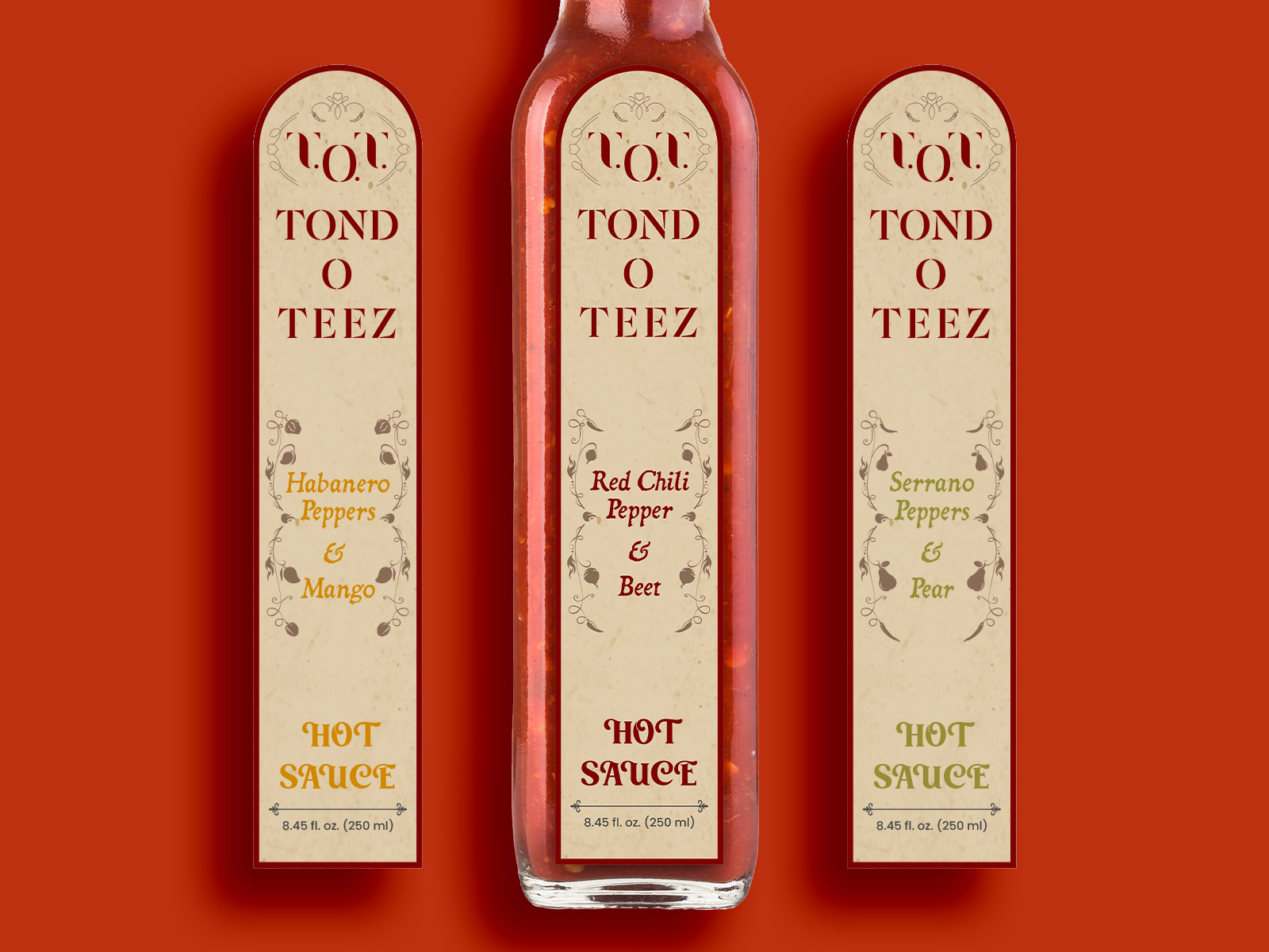Label Design for Tond O Teez by Temis on Dribbble