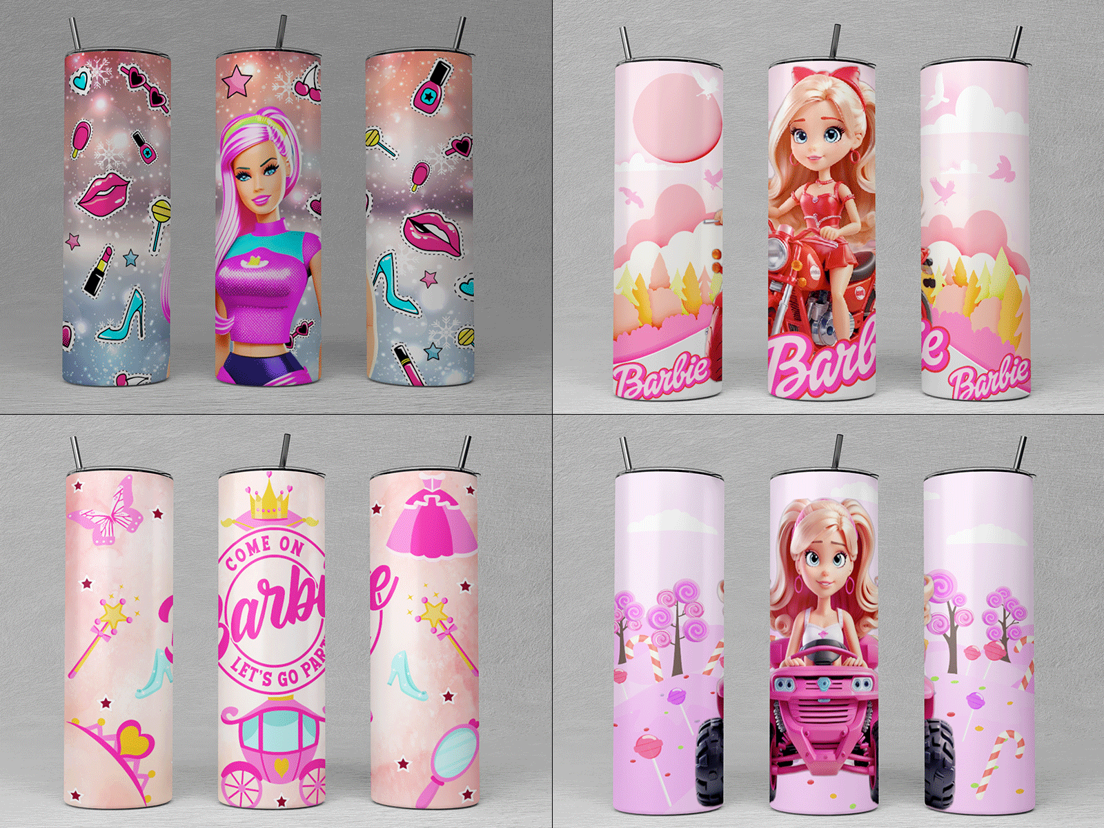 Barbie Tumbler designs, themes, templates and downloadable graphic ...