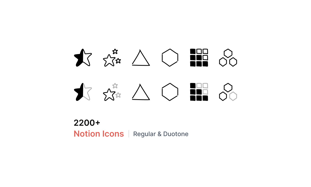 2200+ Notion Icons - Overflow Design by Zafar on Dribbble