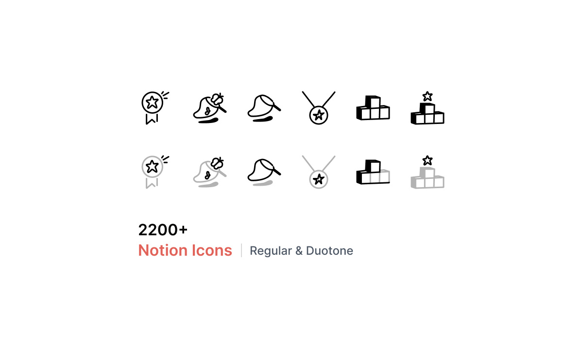 2200+ Notion Icons - Overflow Design by Zafar on Dribbble