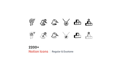 2200+ Notion Icons - Overflow Design by Zafar on Dribbble