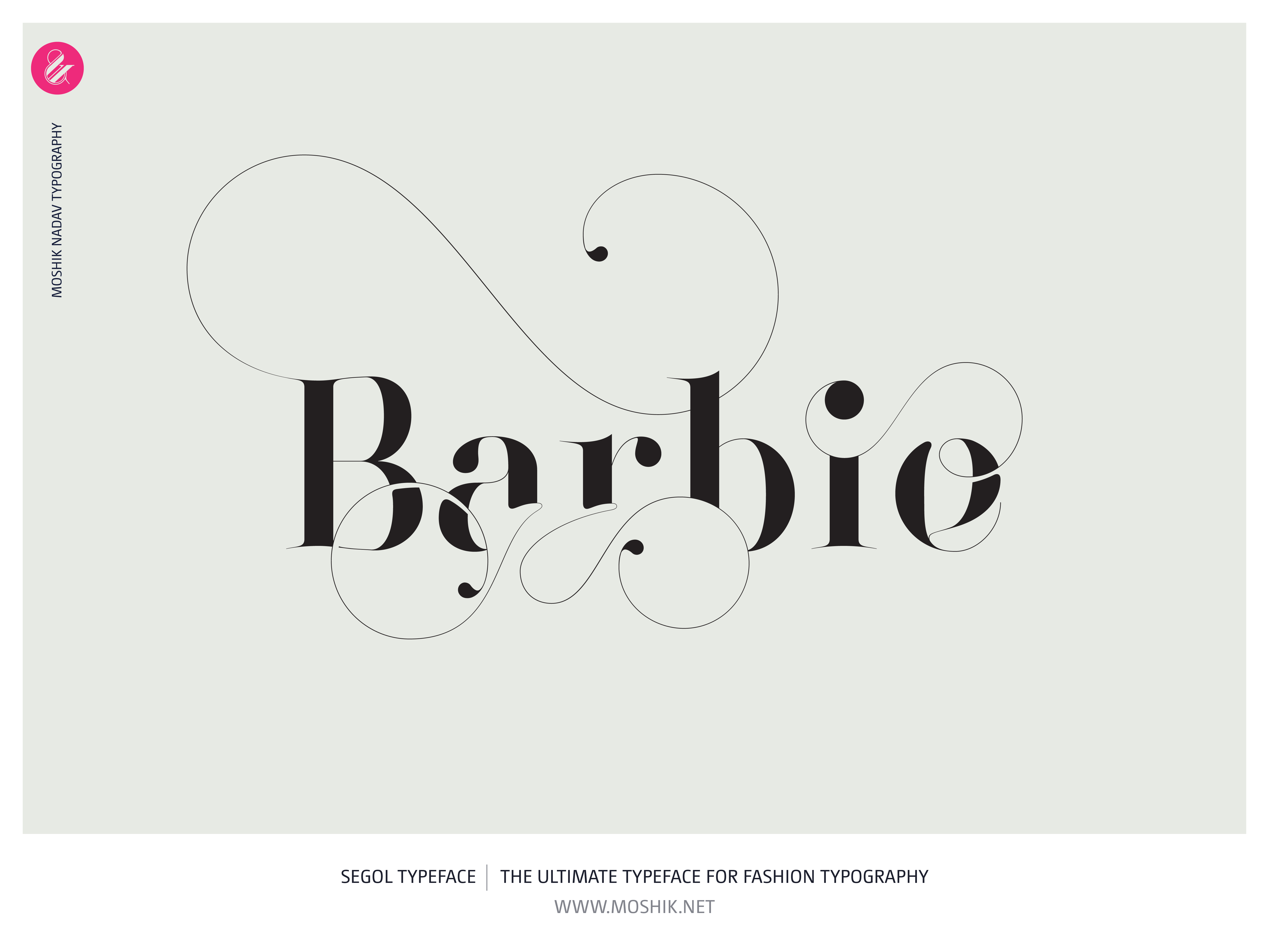 Barbie logo by Moshik Nadav Typography Made with Segol Typeface by ...