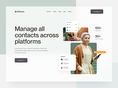 Hero header - Exploration by Dindra Desmipian on Dribbble