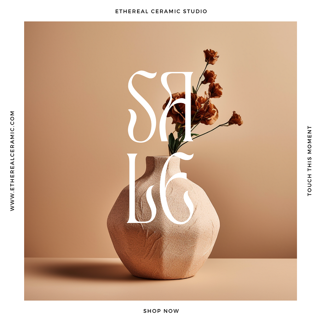 Instagram posts design for Ethereal ceramic by Viktoriia Syzova on Dribbble