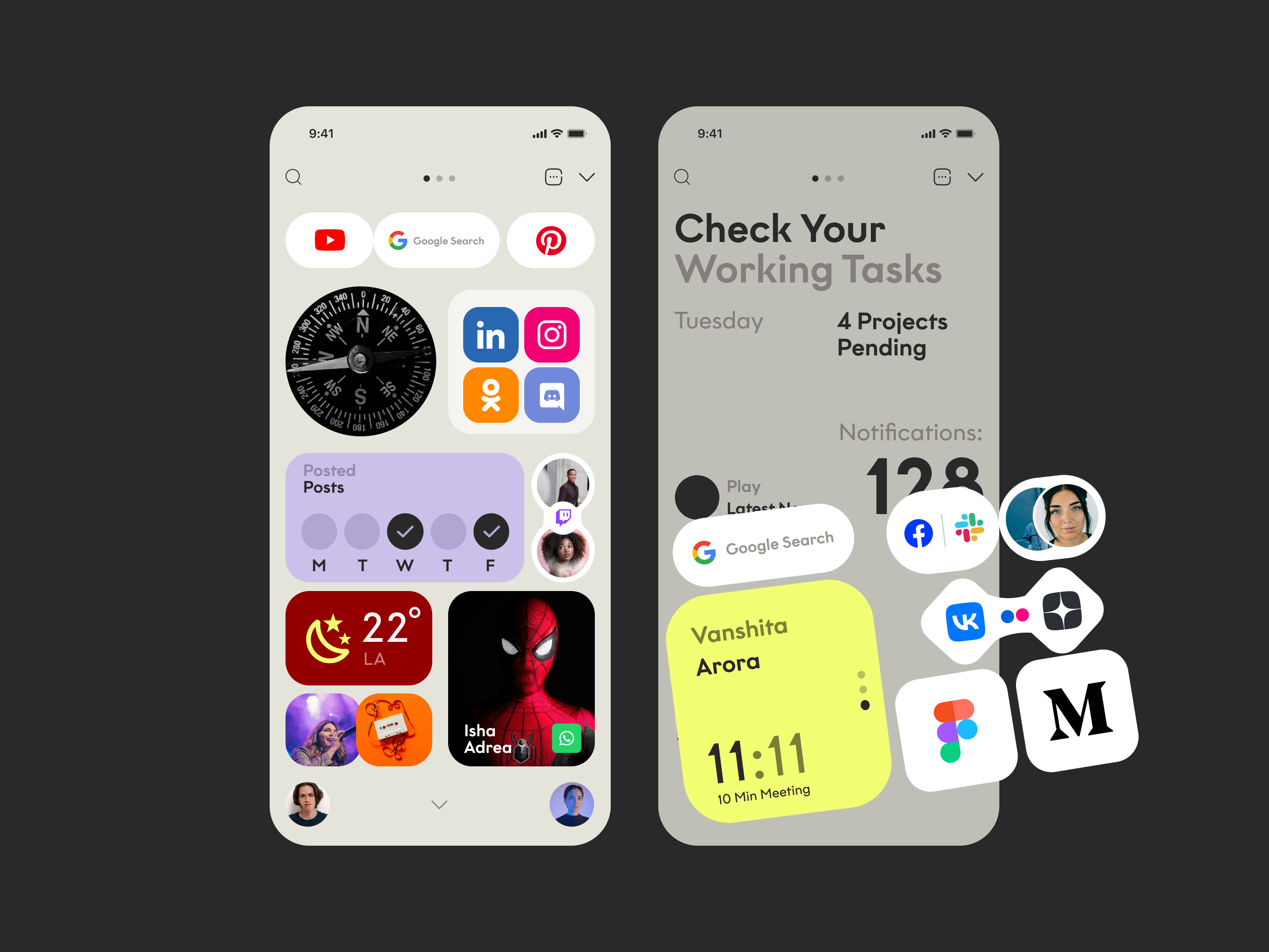 Tasks App - Mobile Ui Design by VANSHITA ARORA on Dribbble