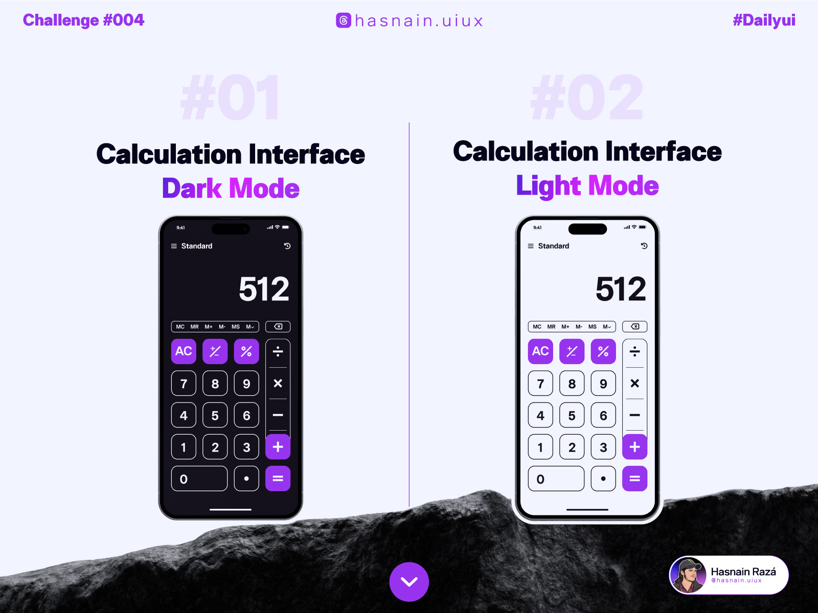 Challenge #004, Calculation User Interface Design Using Figma. by uxbyhasnain on Dribbble