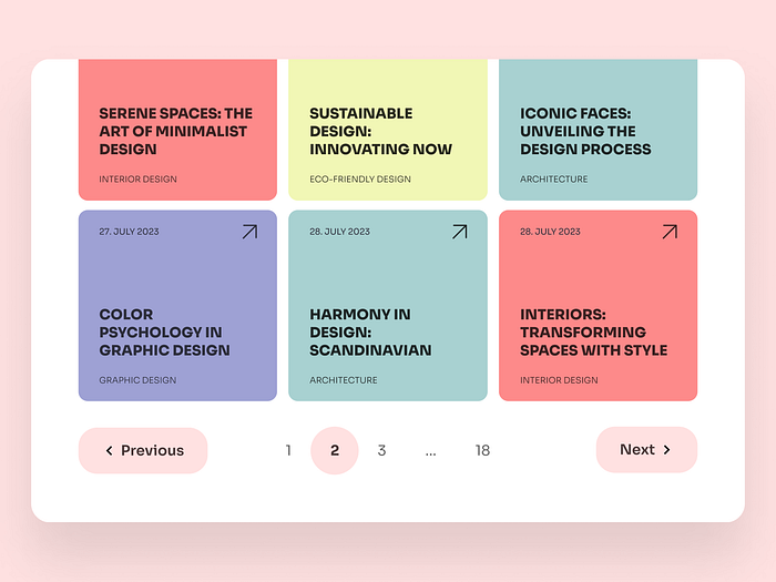 Pagination designs, themes, templates and downloadable graphic elements ...