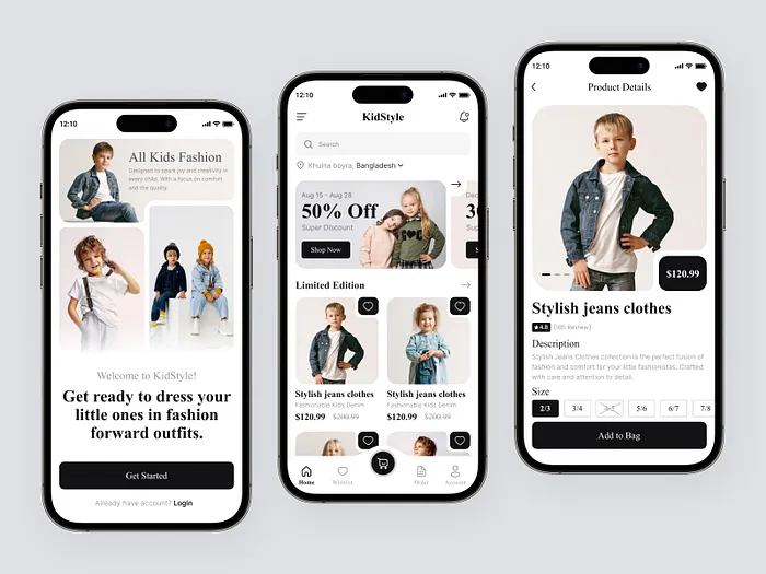 Clothing App designs, themes, templates and downloadable graphic ...