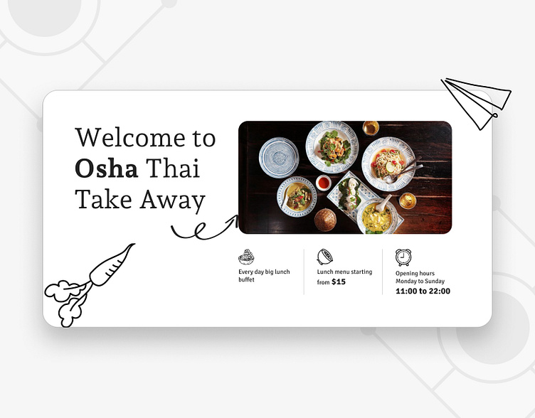 Thai restaurant website by Nidhi Shah on Dribbble