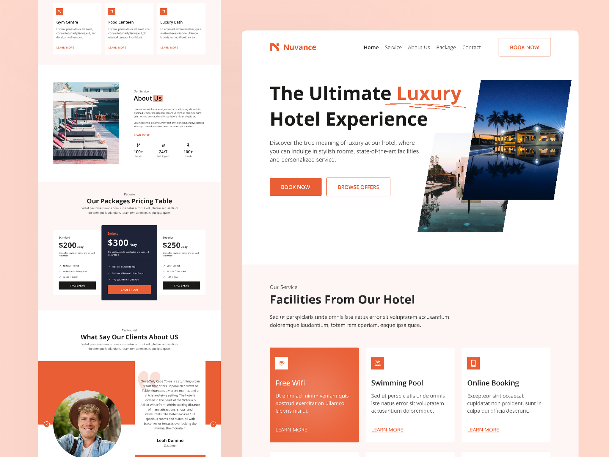 Luxury Hotel Website by Mehedi Hasan Shuvo on Dribbble
