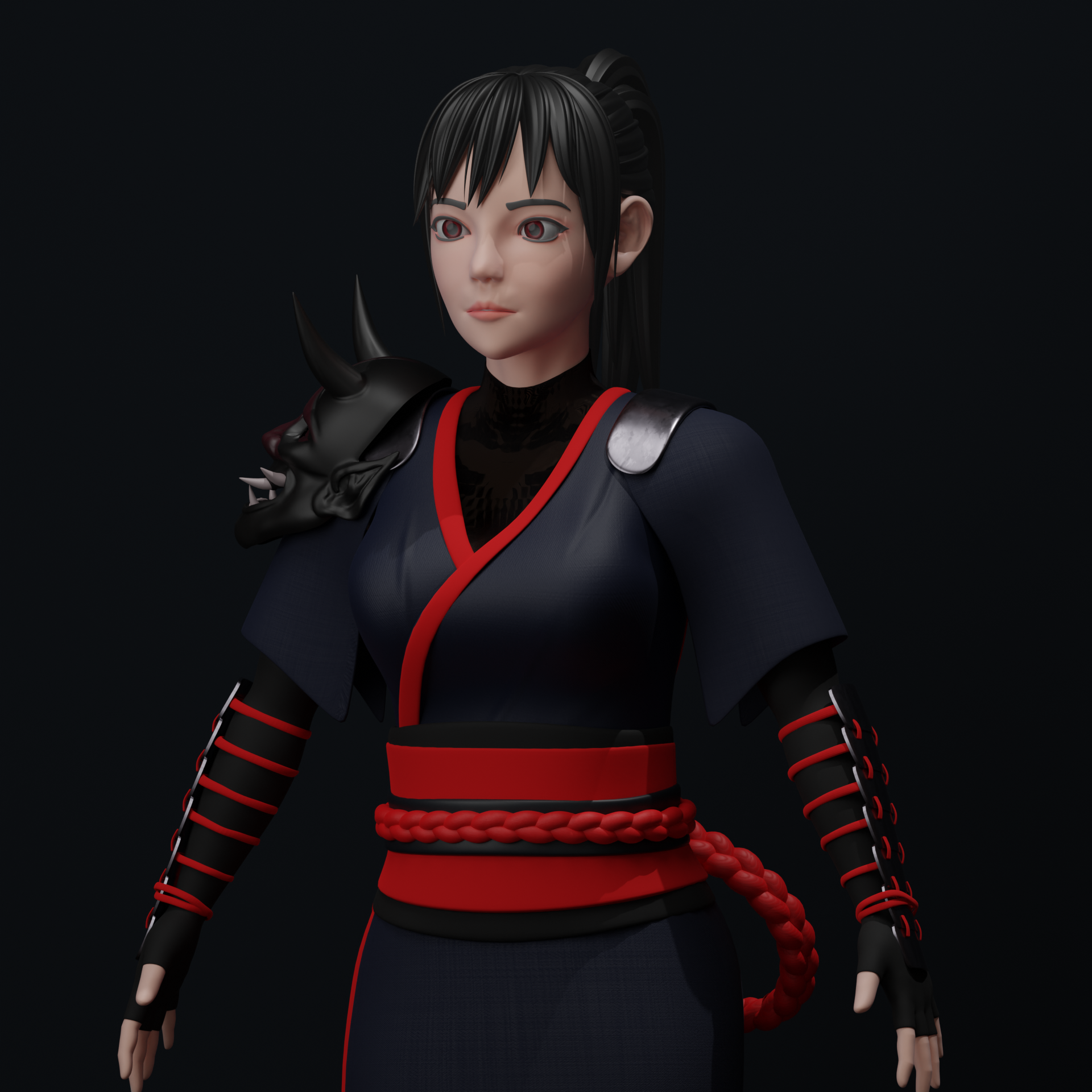 3D Character - Kunoichi Girl by Krisna Nugroho on Dribbble
