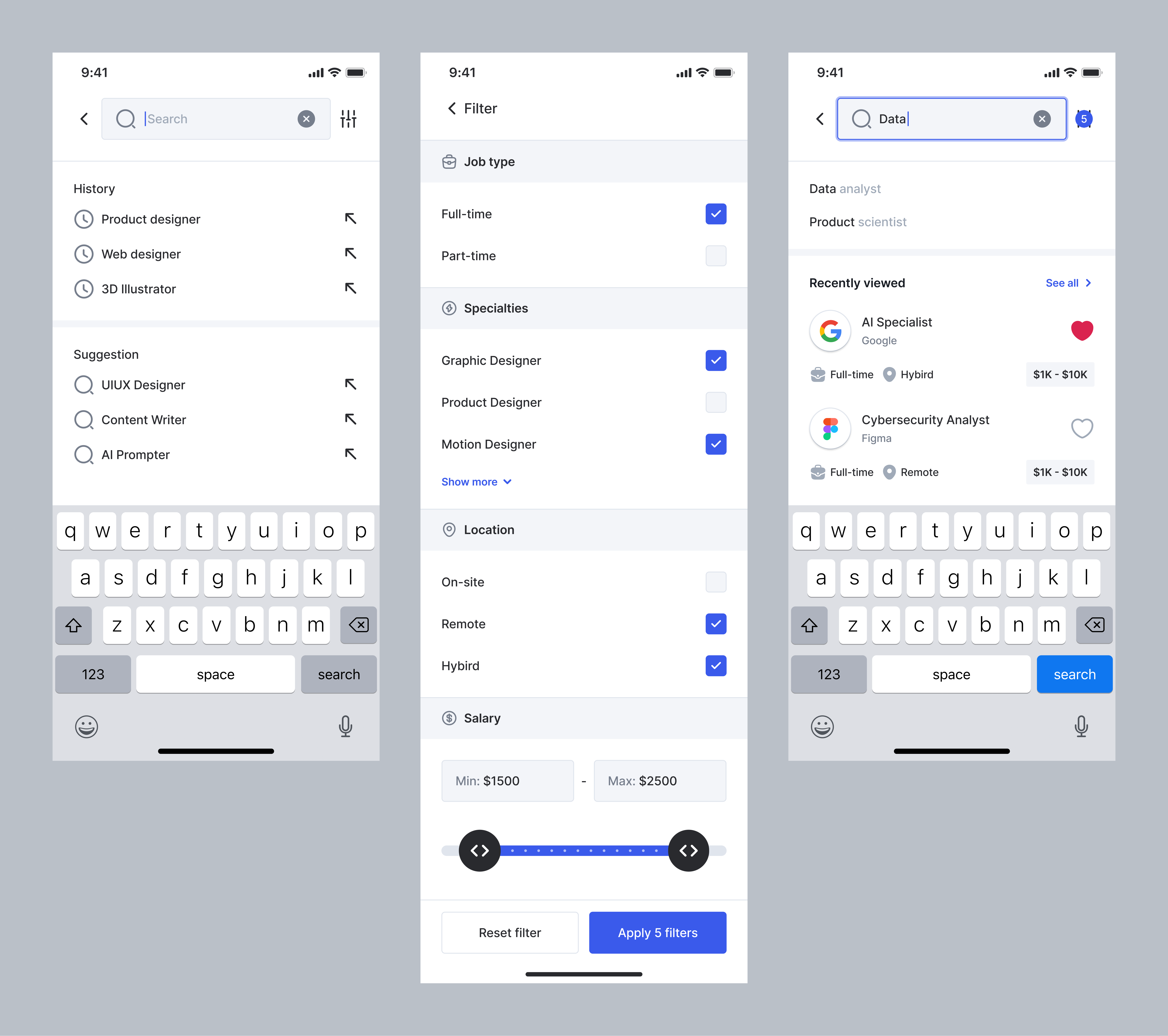 Workedin - Job Board Mobile App [Exploring Jobs] by Keitoto on Dribbble