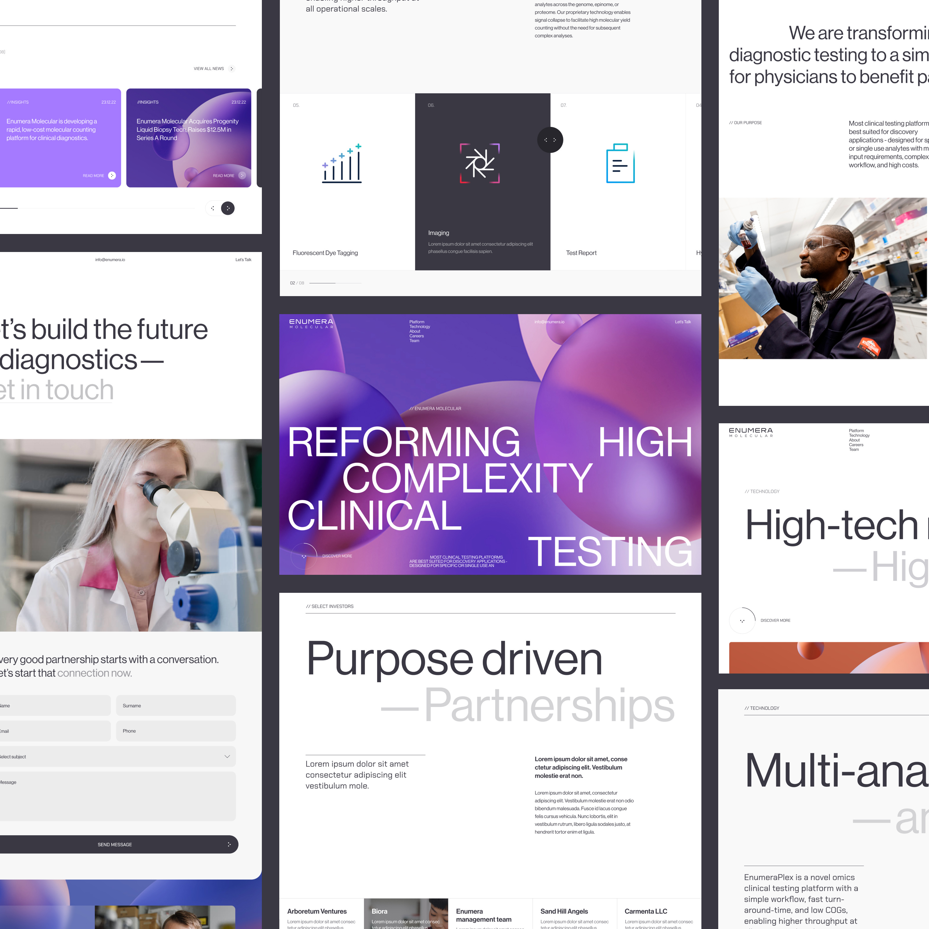 Bioscience Website by Louis Saville on Dribbble