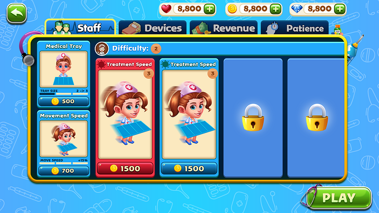 Hospital Game Ui Design by White Dragon Designers Studio on Dribbble