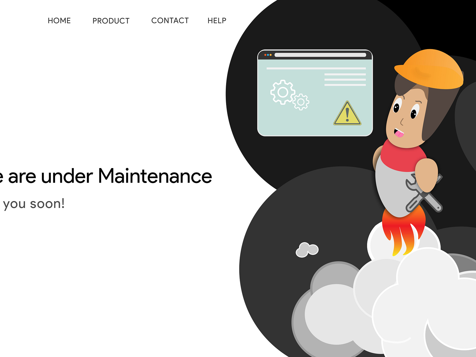 Under Maintenance page Illustration by Hemapriya P on Dribbble