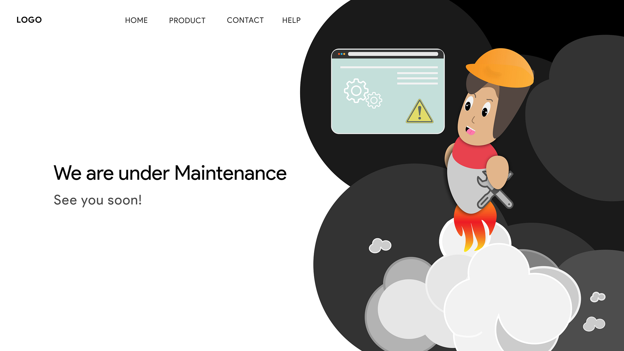 Under Maintenance page Illustration by Hemapriya P on Dribbble