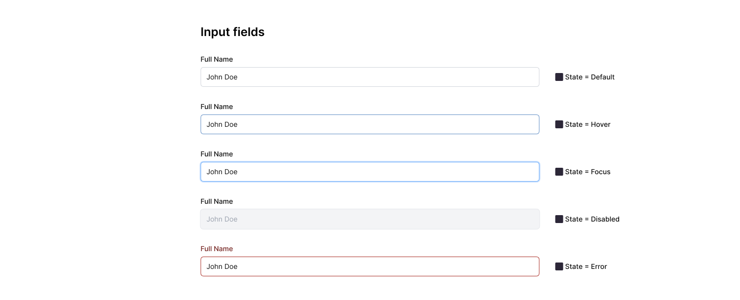 Form Input Components - NV Design System by Envi Bagus on Dribbble