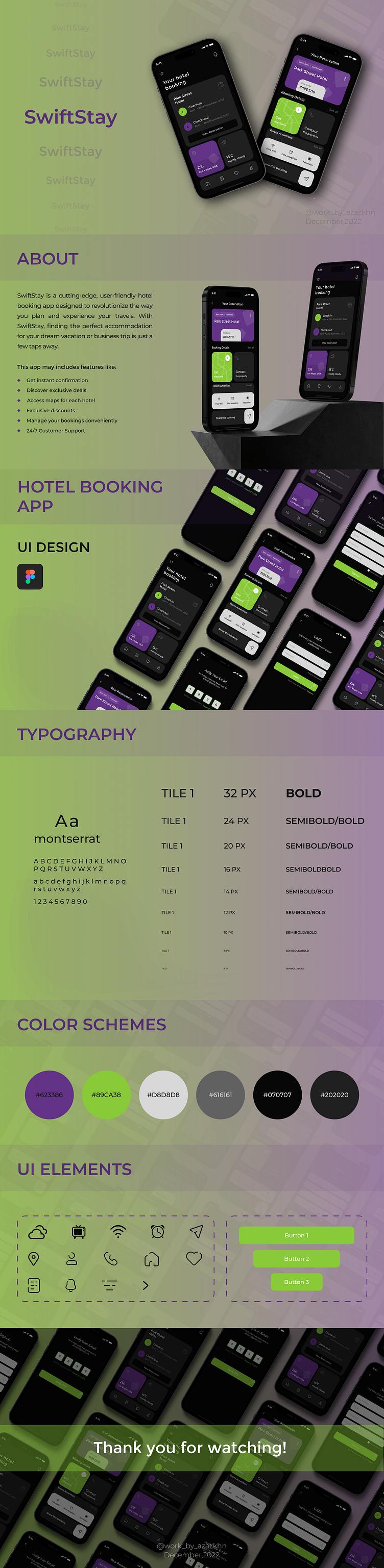SwiftStay - Hotel Booking App UI Design by Azaz Ahmed Khan on Dribbble