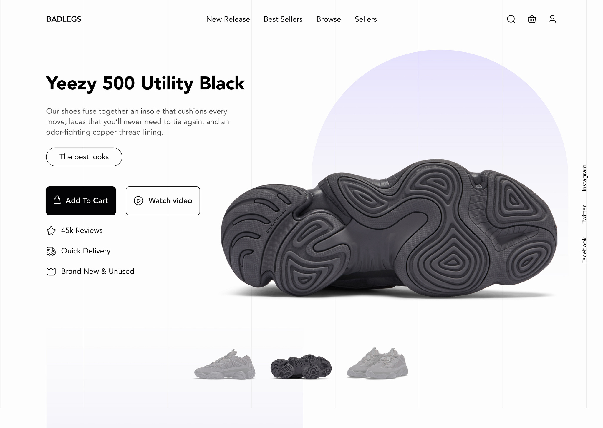 Shoe Brand Product Display UI by Richard Enuenweisu on Dribbble