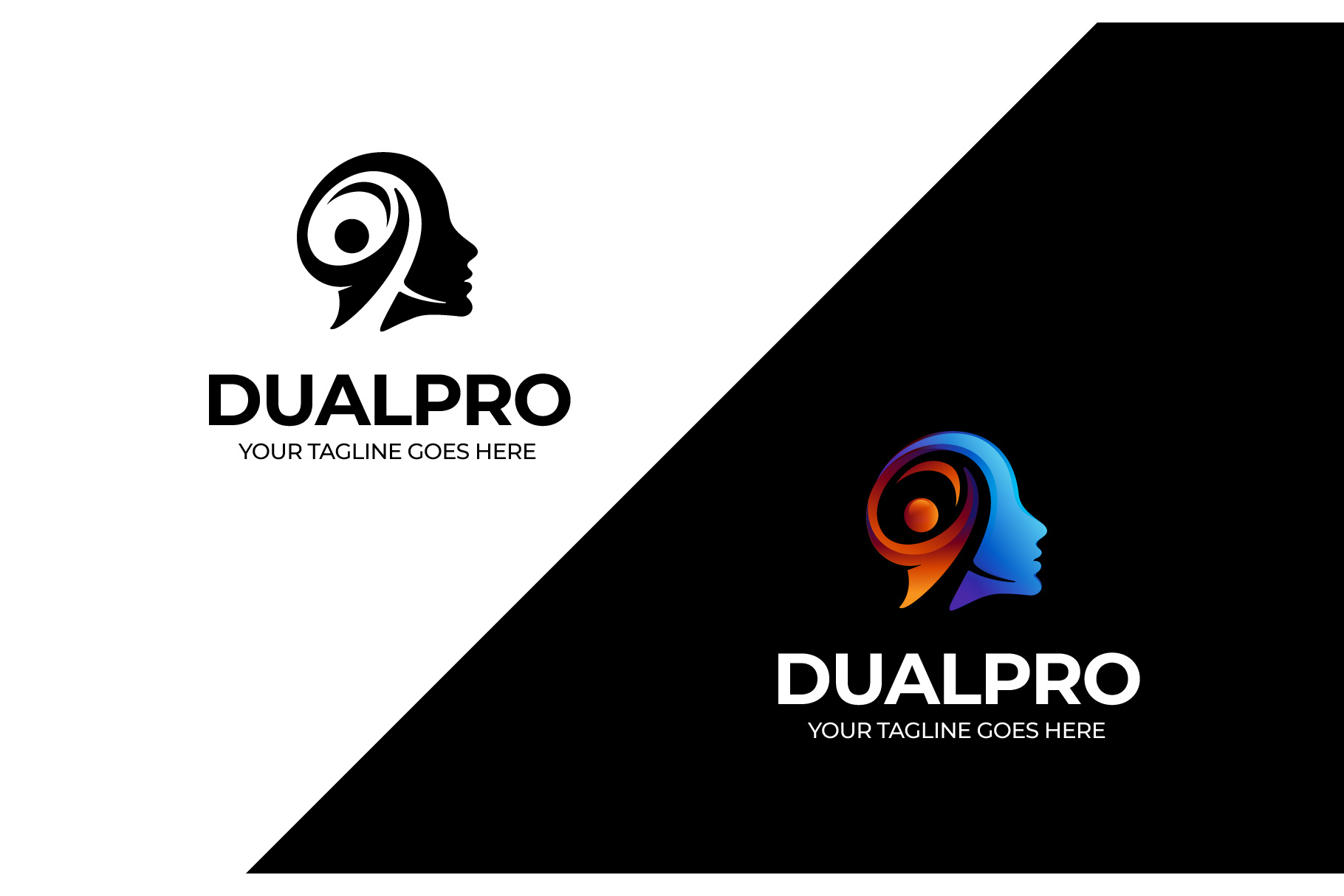 Stylish (human face) logo template. by Mudassir Hassan on Dribbble