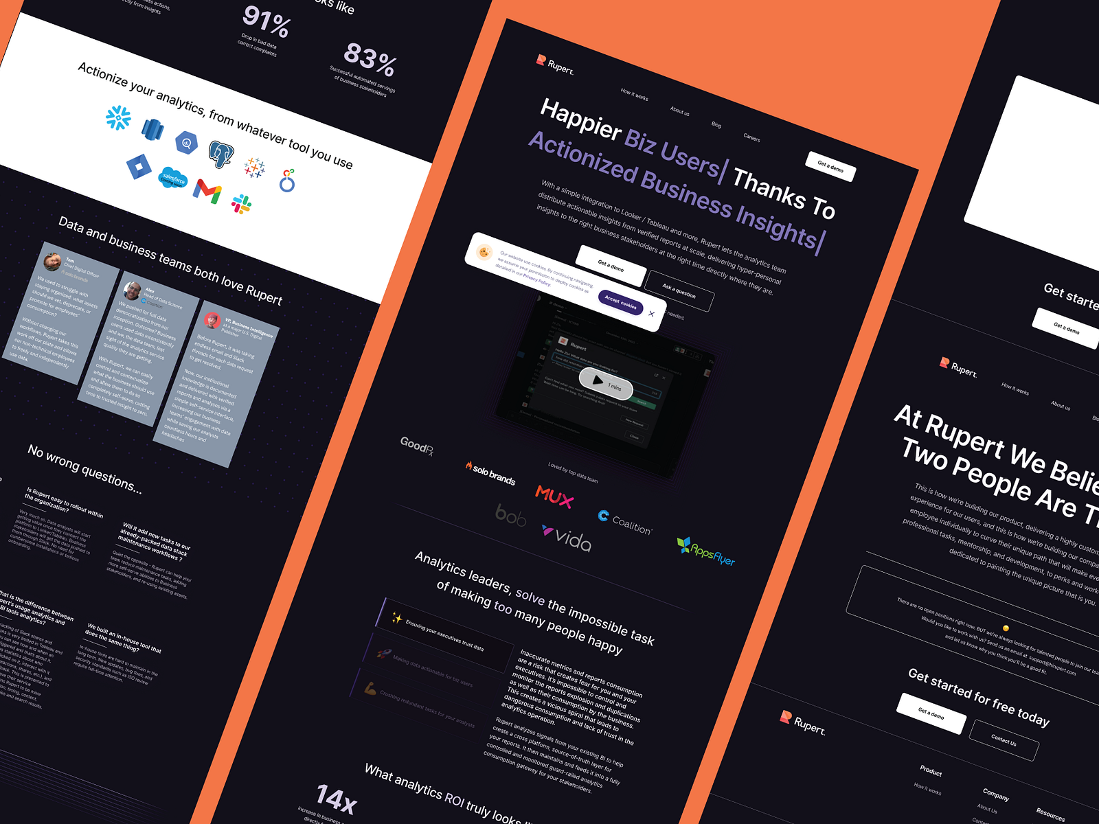 Rupert Business Website Design by RSA Creative Studio on Dribbble
