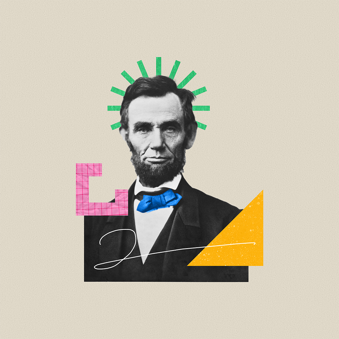 Abraham Lincoln- Digital Collage by Juan Lugo on Dribbble