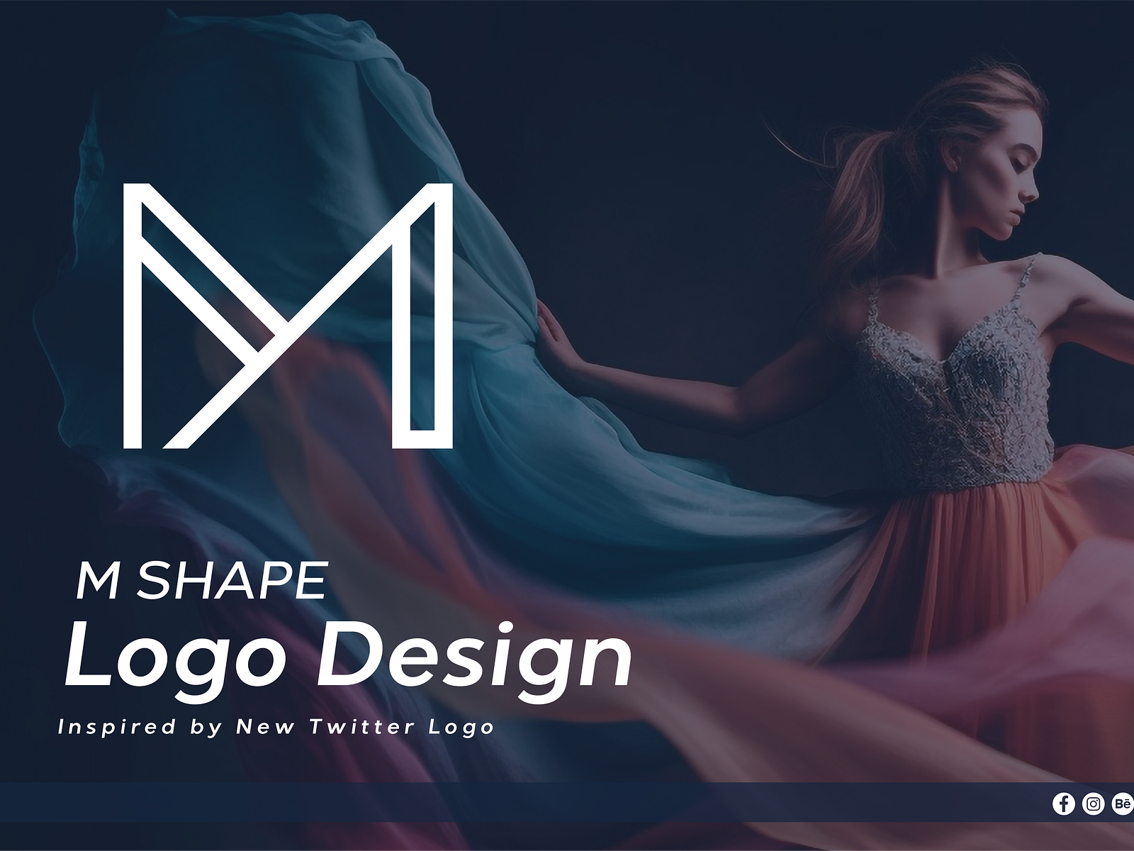 M Shape Logo Design (For Sale) by Ratul Basak on Dribbble