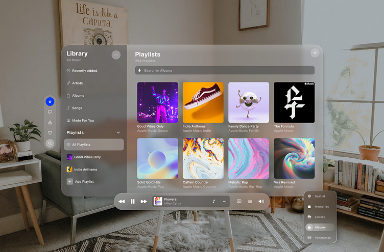 Apple Vision Pro UI by Shaafi Ahmad 🐉 on Dribbble