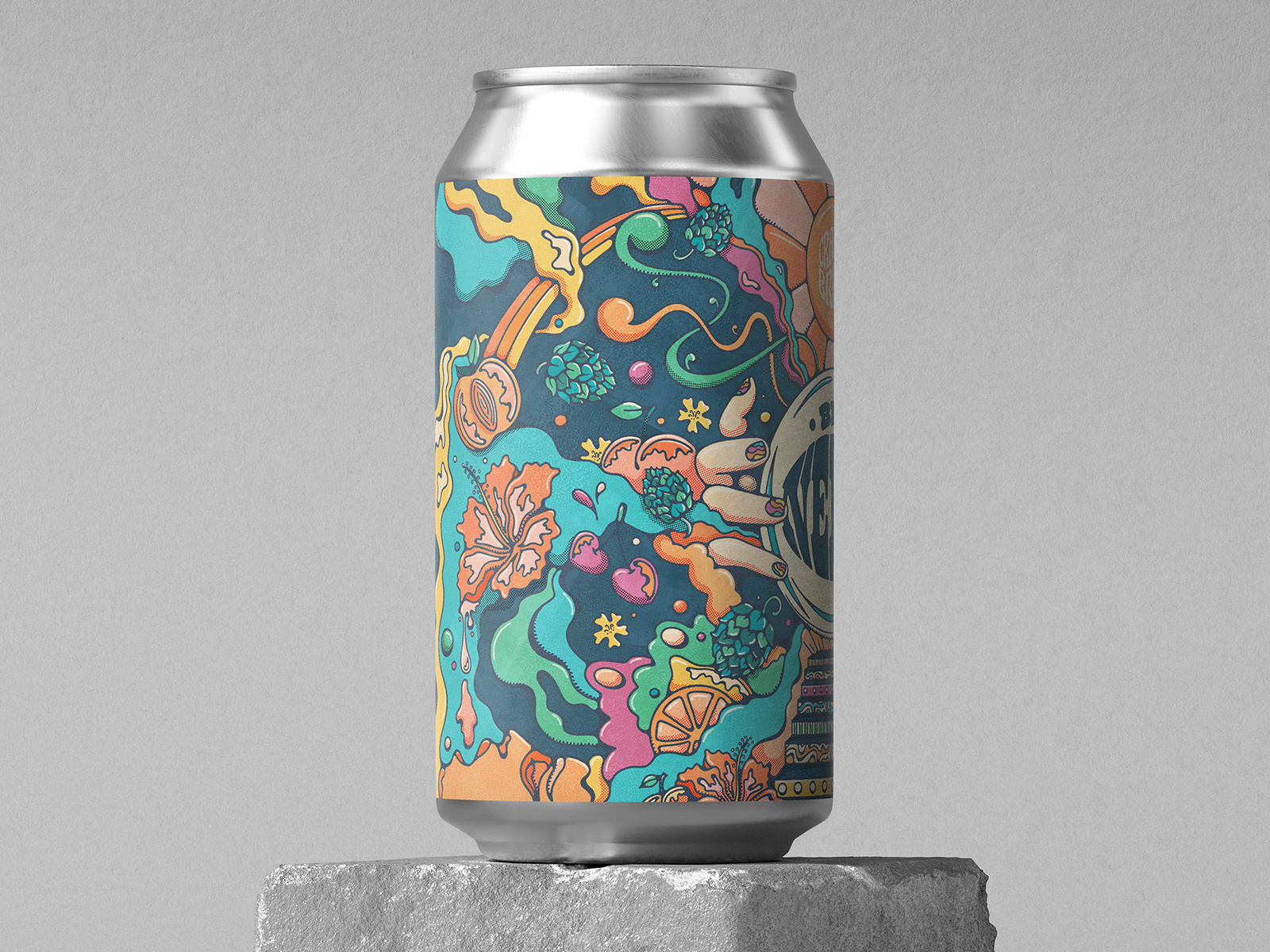 Crafty Brew NEIPA Beer Label by Lively Scout on Dribbble