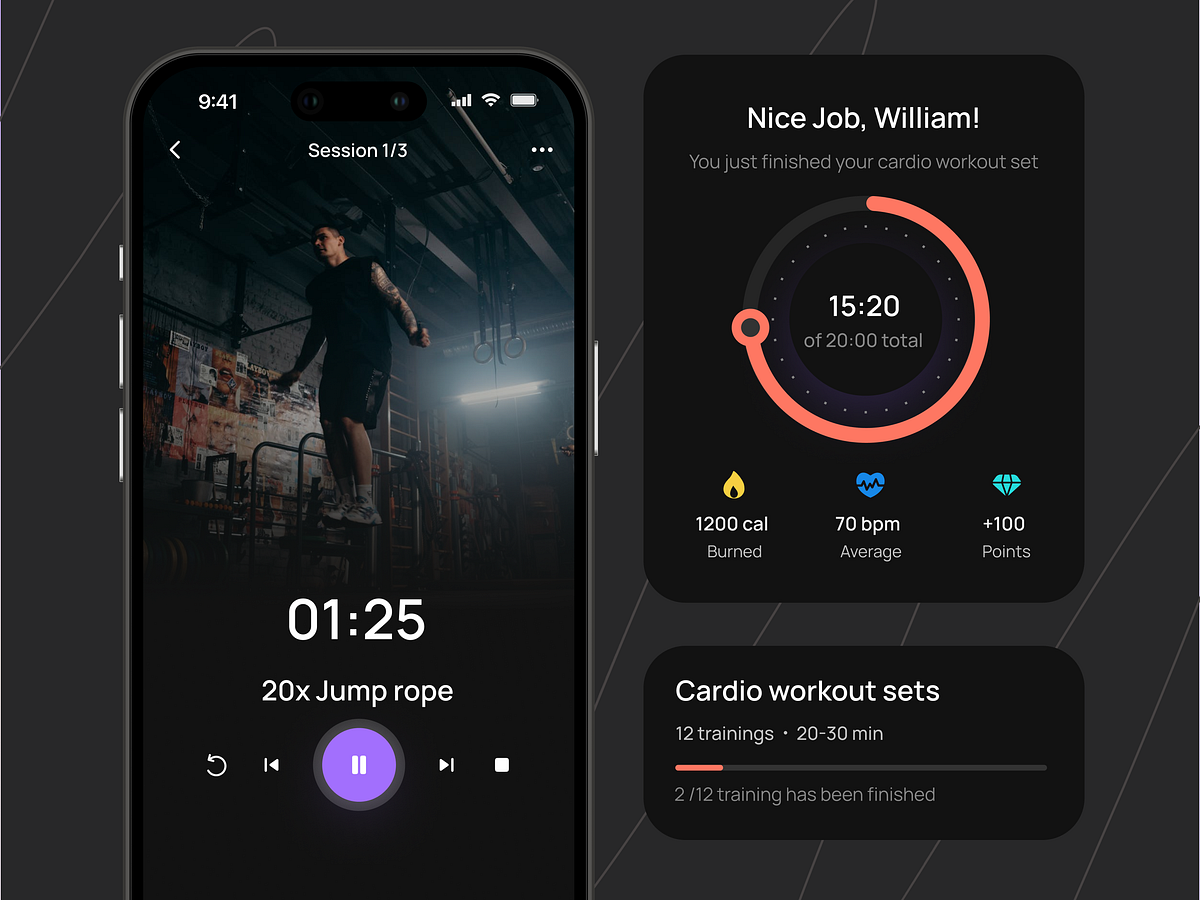 Browse thousands of Fitbit images for design inspiration | Dribbble