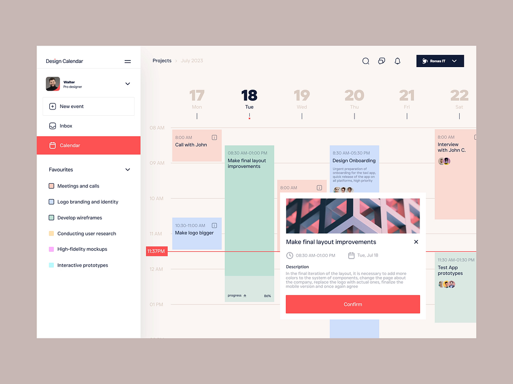 Calendar Ui Designs Themes Templates And Downloadable Graphic Elements On Dribbble