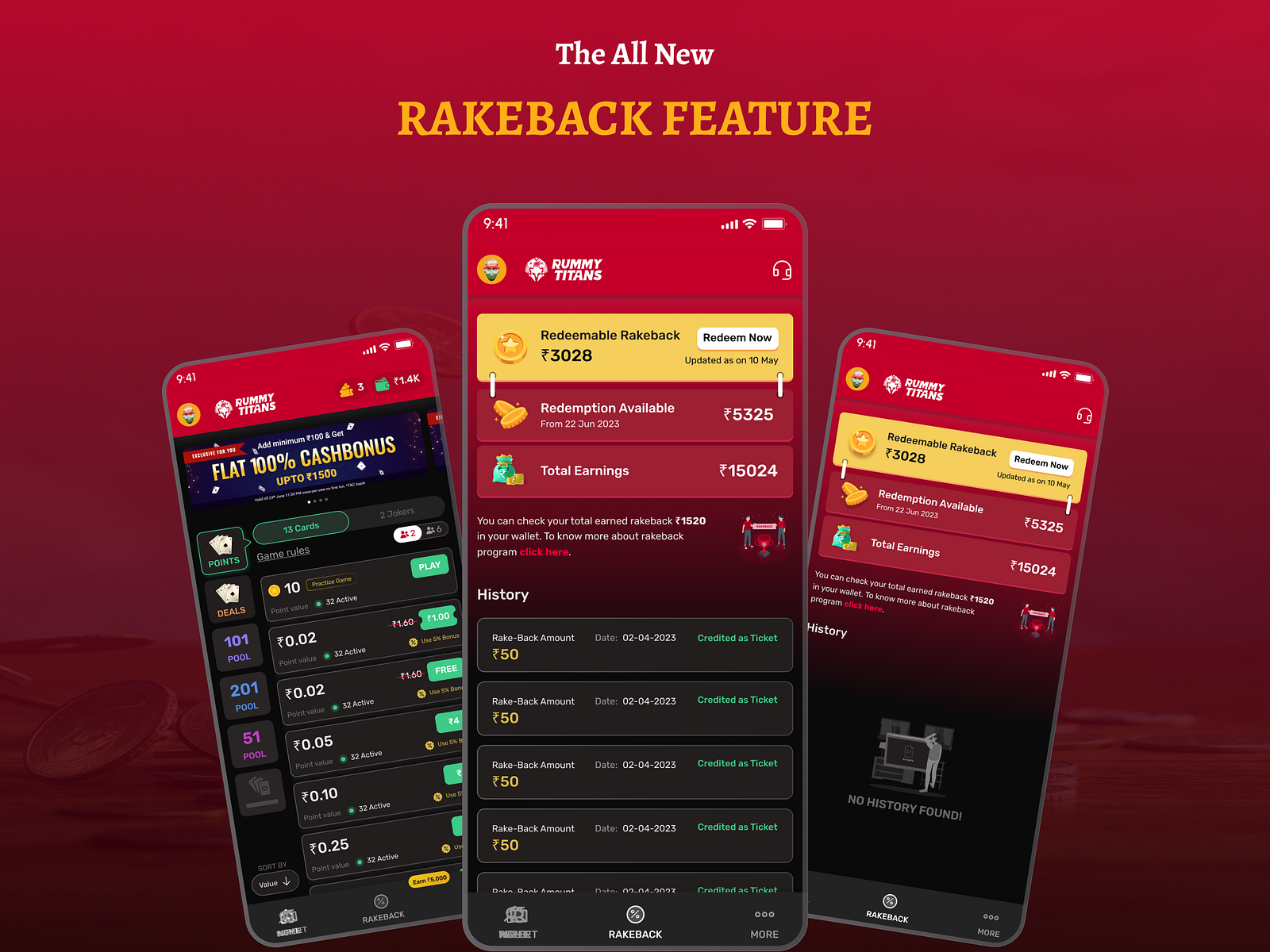Rakeback Feature! by Nandini gupta on Dribbble
