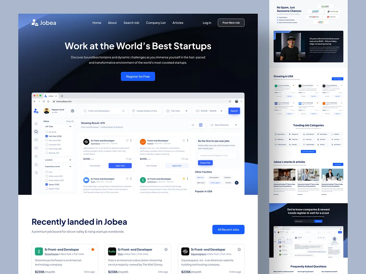 Job Portal Landing Page designs, themes, templates and downloadable ... Job Portal Landing Page designs, themes, templates and downloadable ...