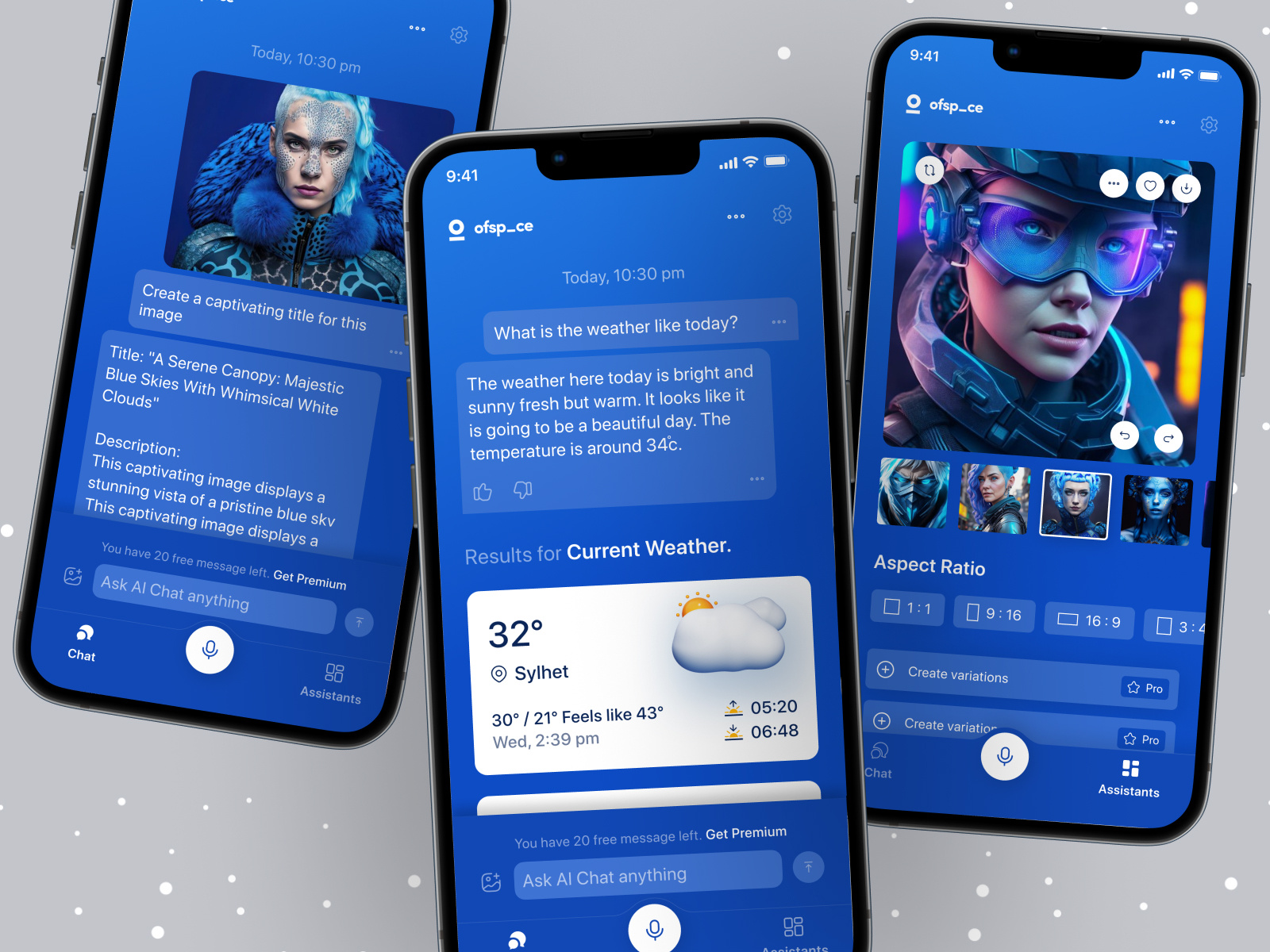 AI App UI by Ofspace UX/UI on Dribbble