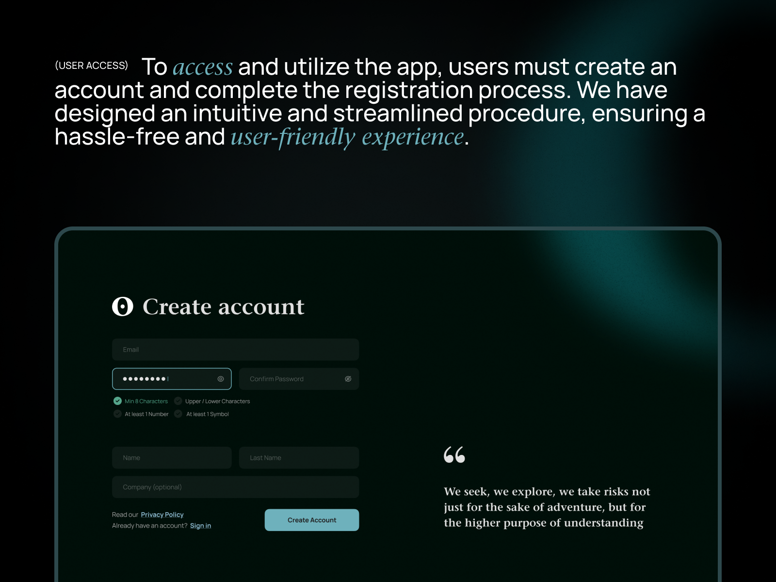 User interface for Orus web applictaion by Alex Seagull on Dribbble