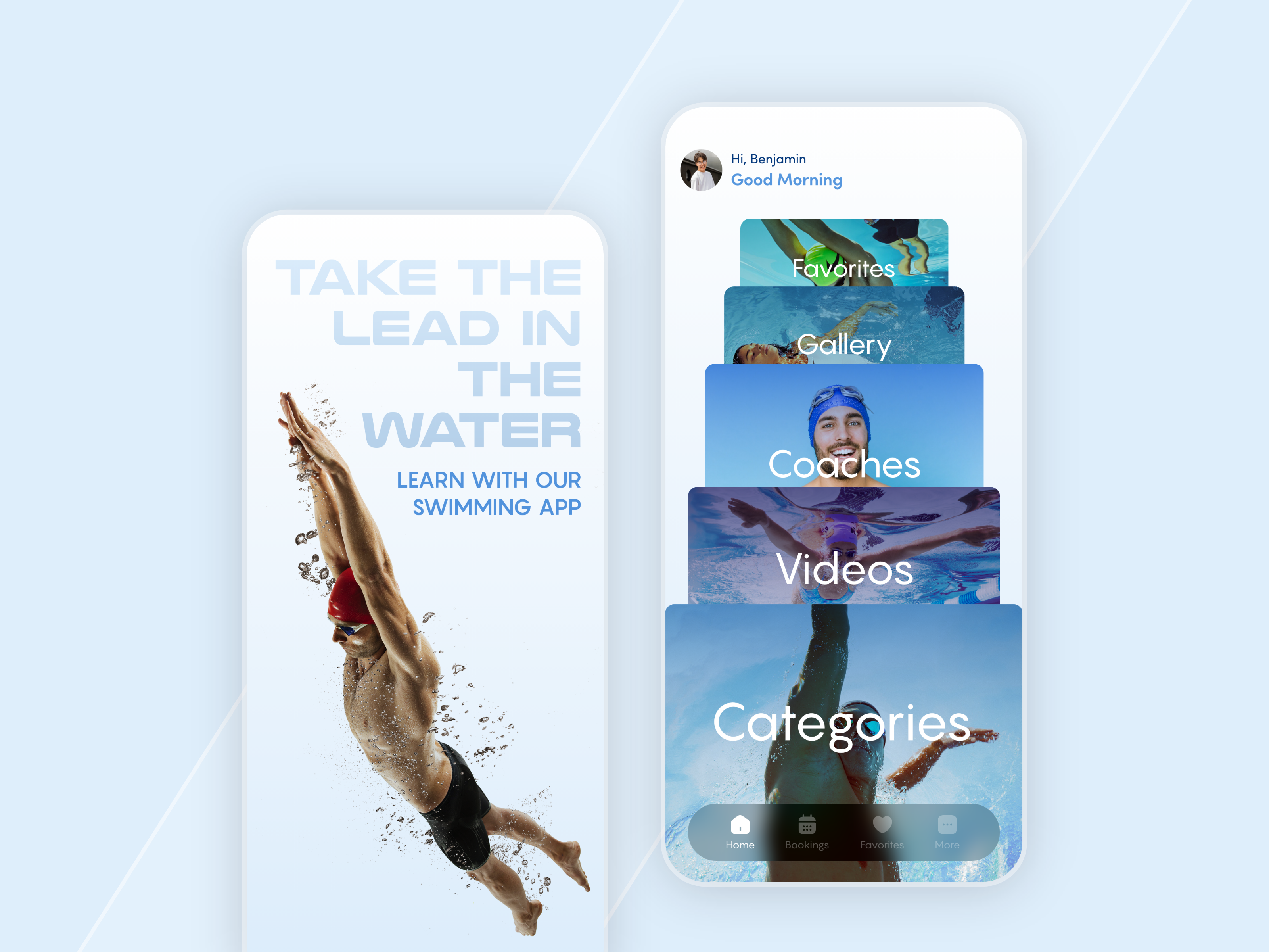 Swimming Training App by Taha Mak on Dribbble