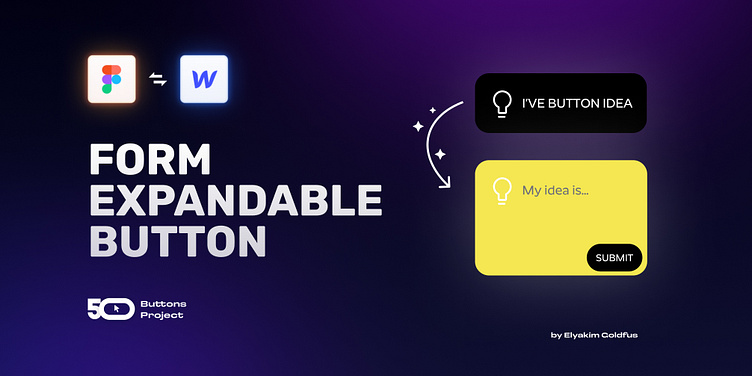Form Expandable Button (Button 4) by elyakim goldfus on Dribbble