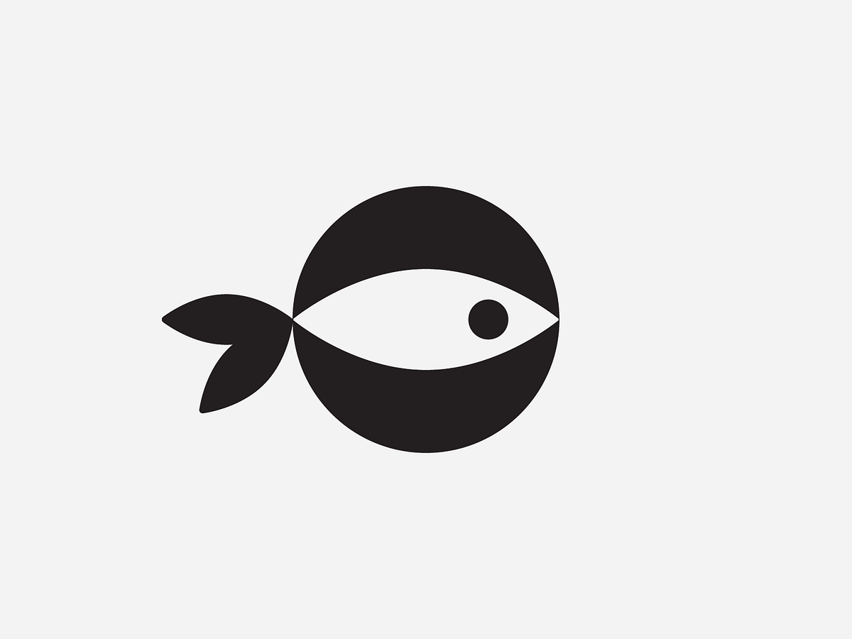 Ninjaja Sushi mark ( Ninja + Fish ) by Peter Giuffria PGCREATES on Dribbble