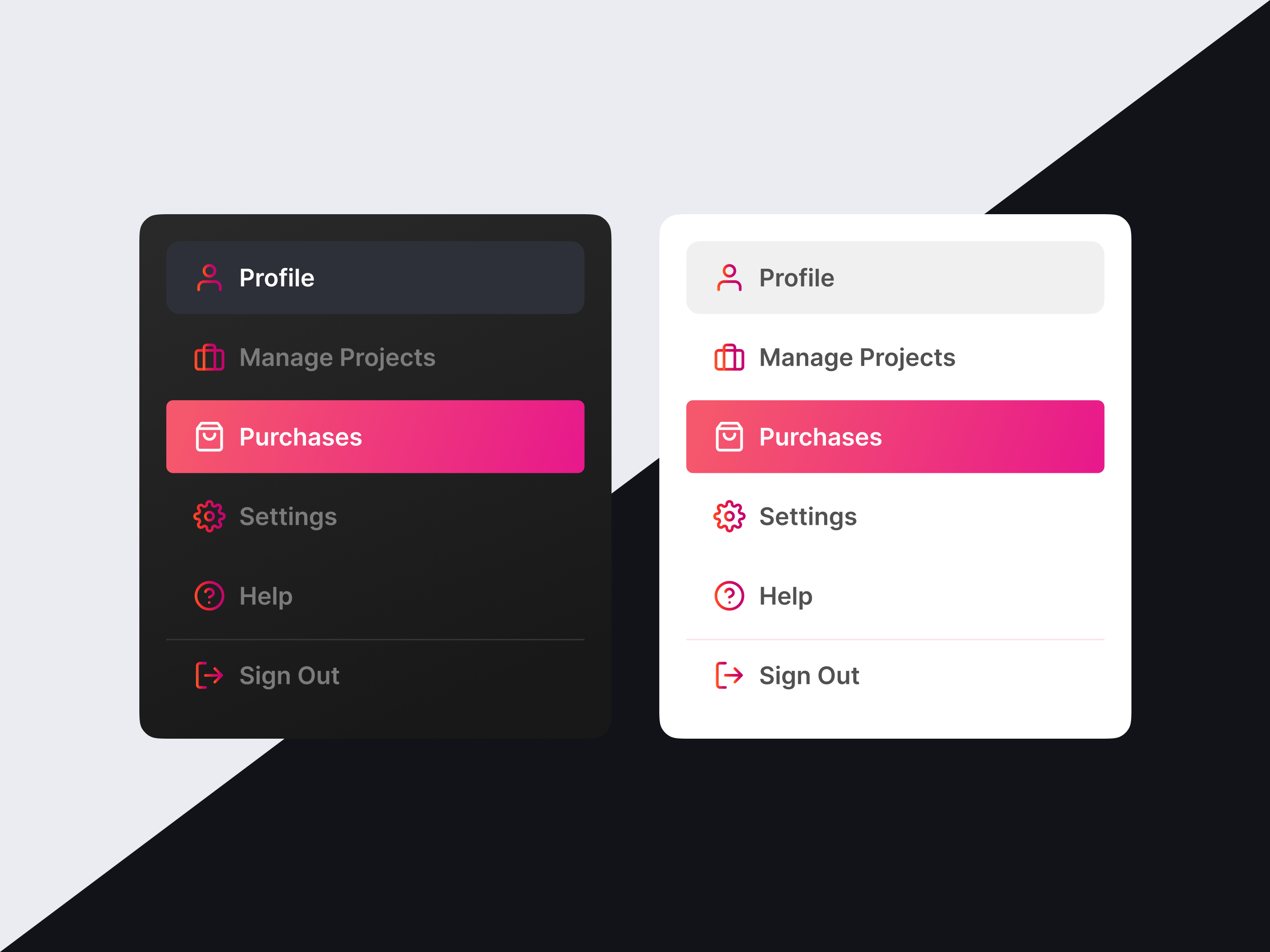 Dropdown UI Design by LYBCOUK on Dribbble