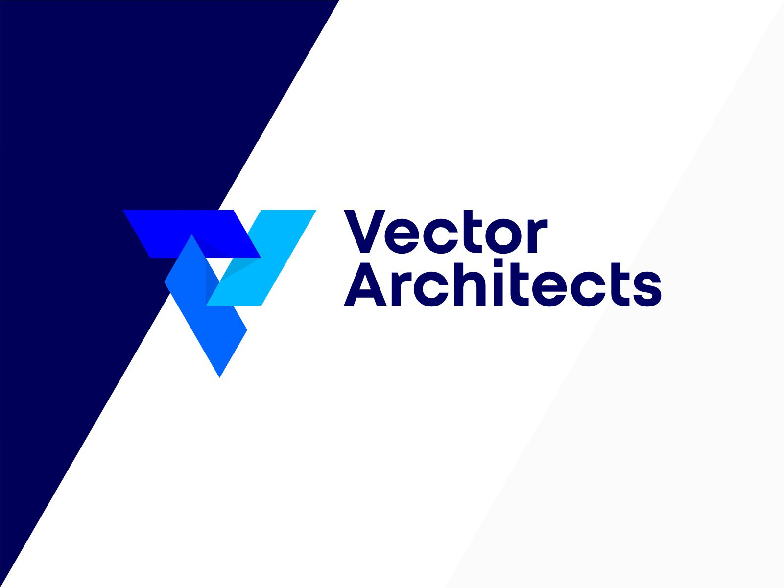 Vector architects, architecture & interior design studio logo by Alex ...