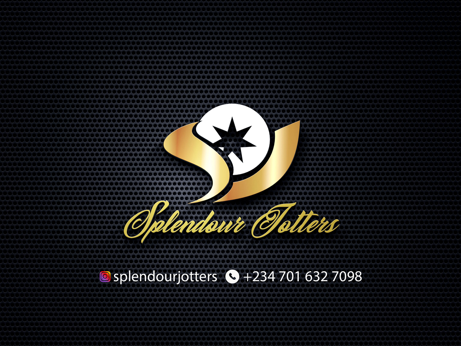 LOGO DESIGN OF SPLENDOUR JOTTERS by Uroko John Humble on Dribbble