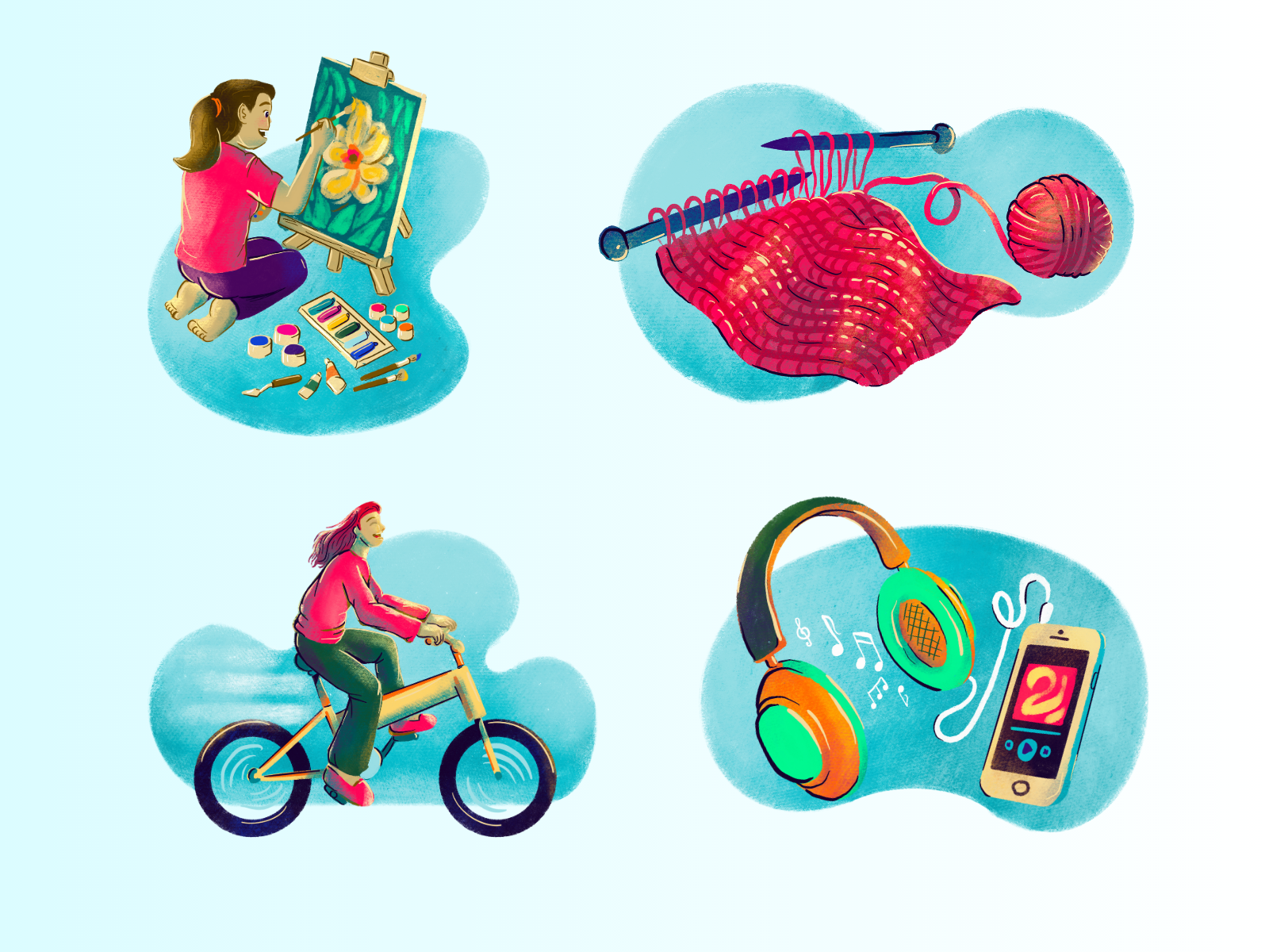 Hobby Activities by canva.com/p/deemakdaksina on Dribbble