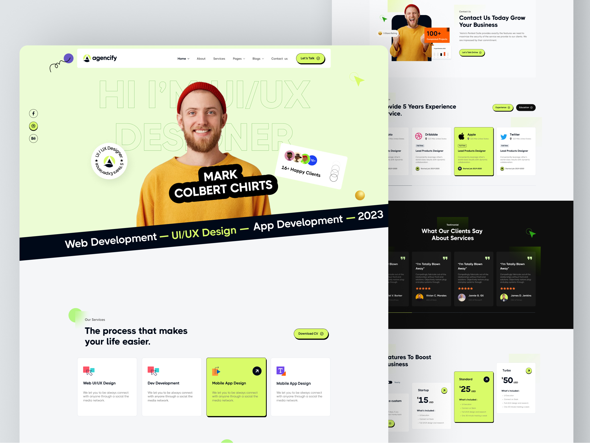 Product Designer Portfolio Landing Page by Tonmoy Khan on Dribbble