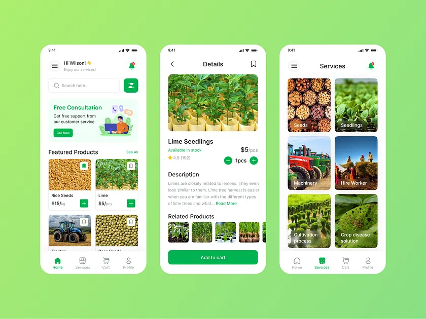 Agriculture App designs, themes, templates and downloadable graphic ...
