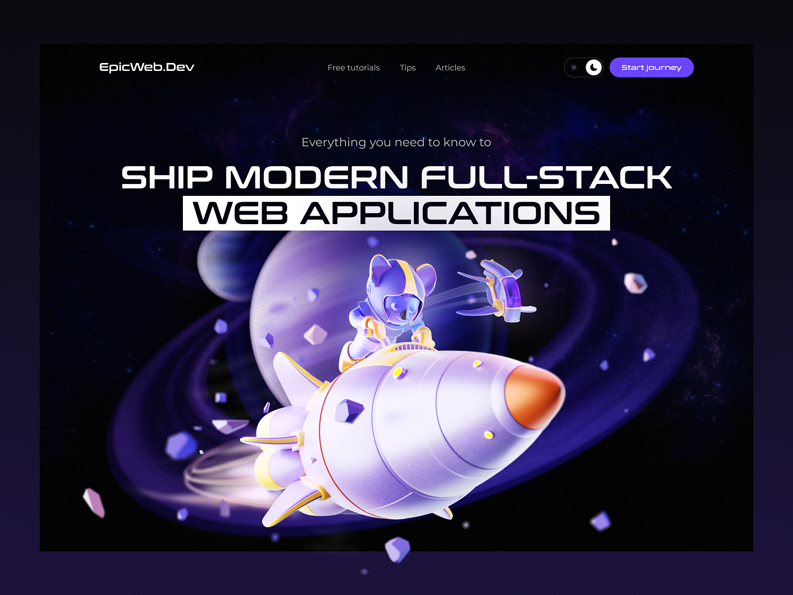 EpicWeb.Dev - Landing page design for developer education course by ...