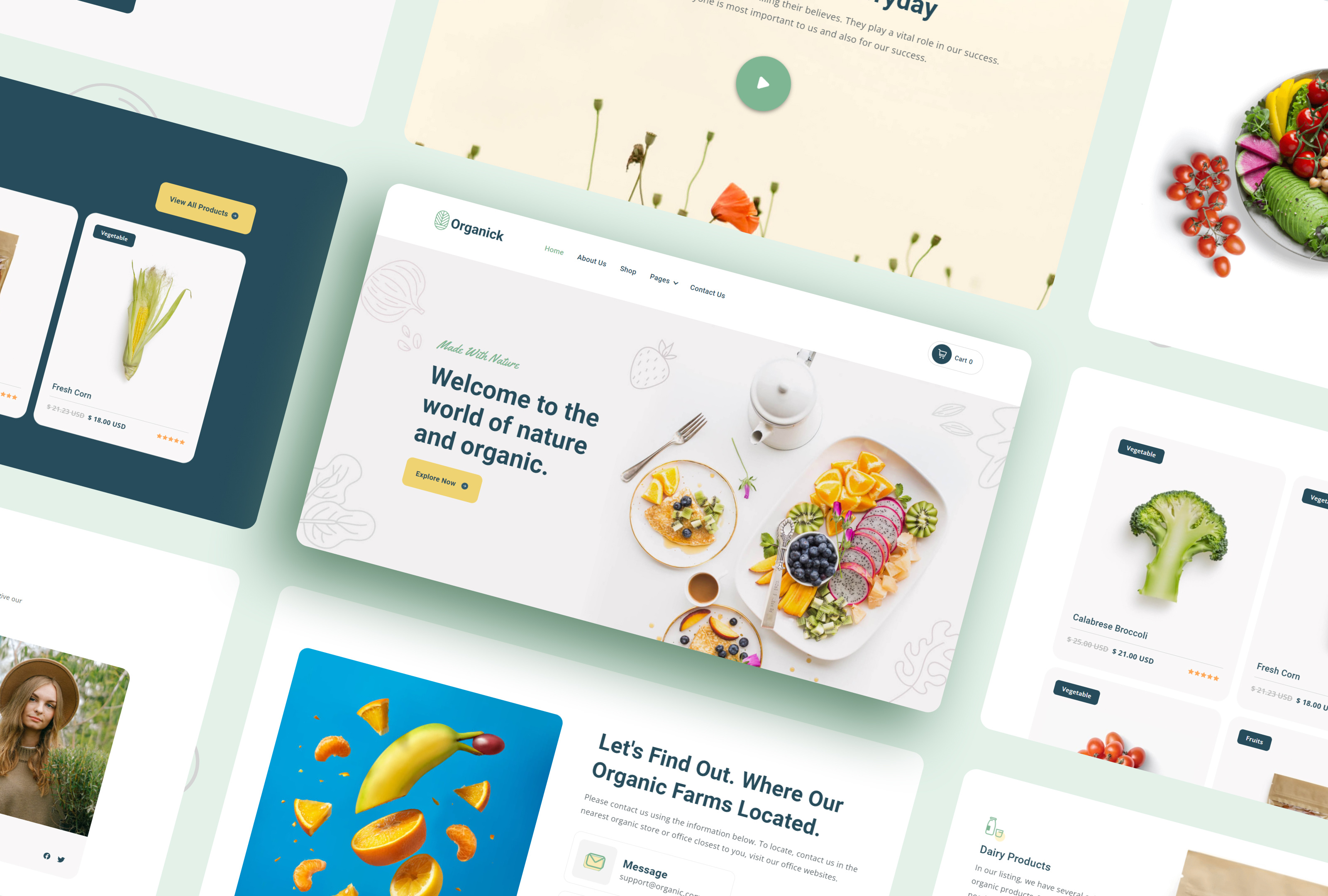 Organick - Agriculture Webflow Website Template Design by VictorFlow on ...