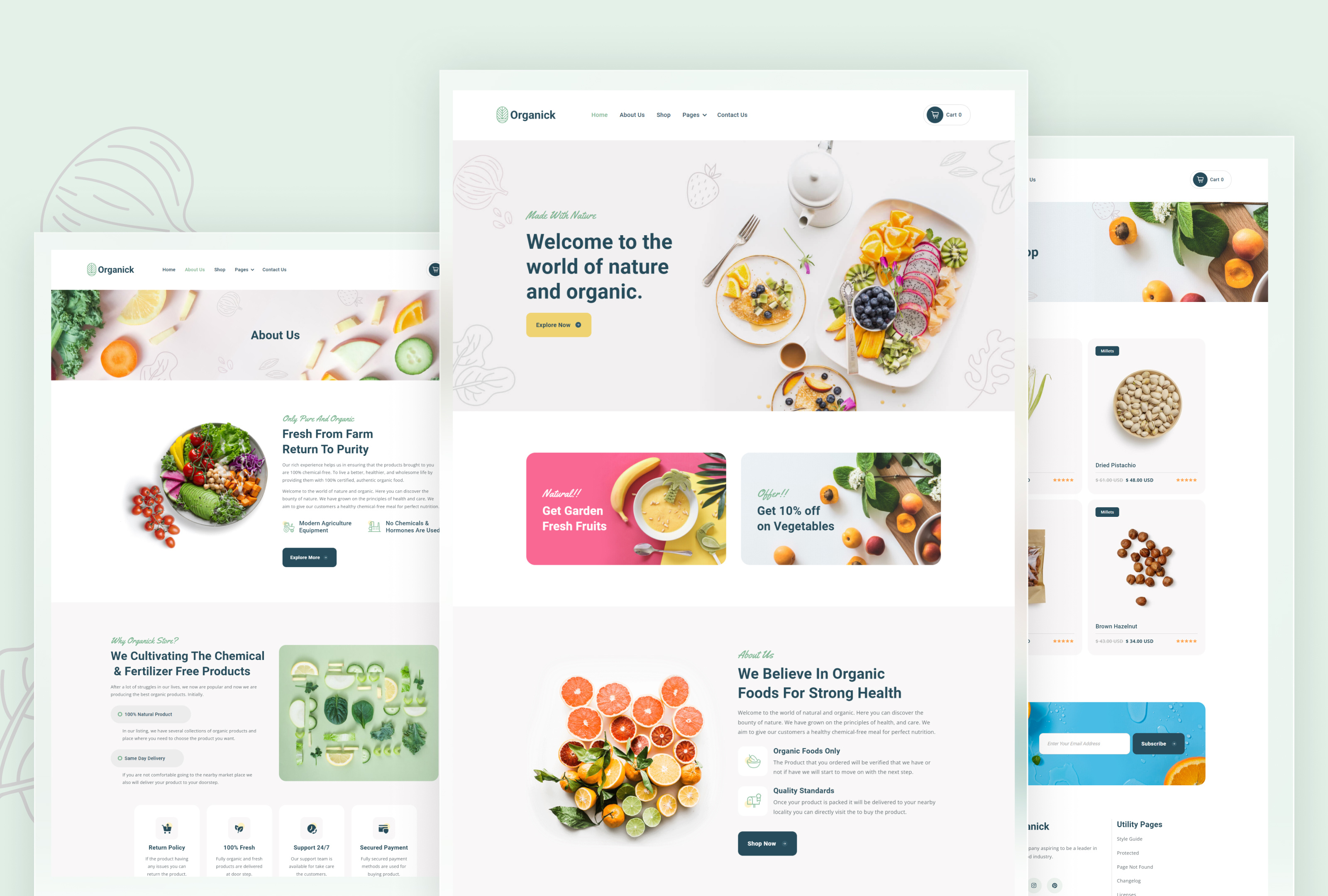 Organick - Agriculture Webflow Website Template Design by VictorFlow on ...